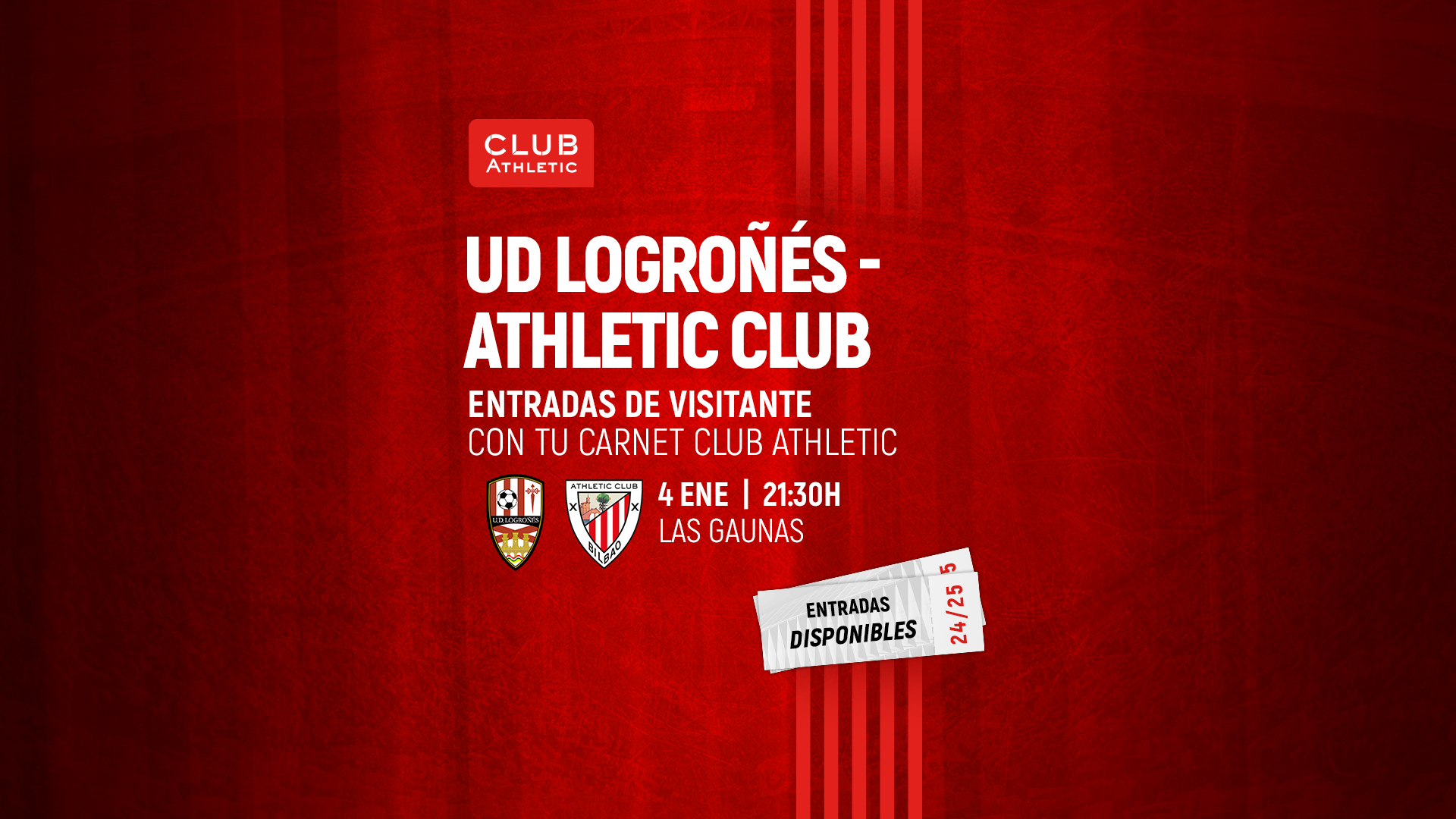SOLICITA TU ENTRADA PARA LOGROÑÉS - Club Athletic